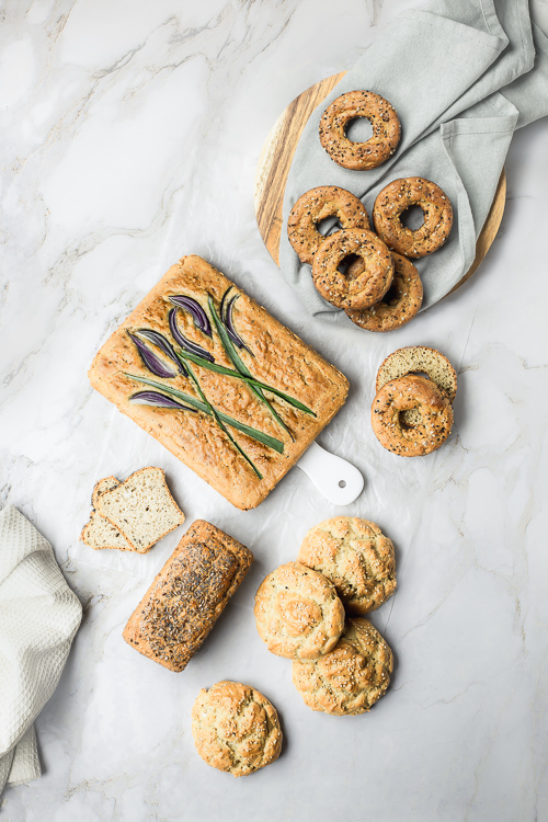 Quick Keto Tahini Bread Batter 4 Ways (Grain-Free) - Plated Focus